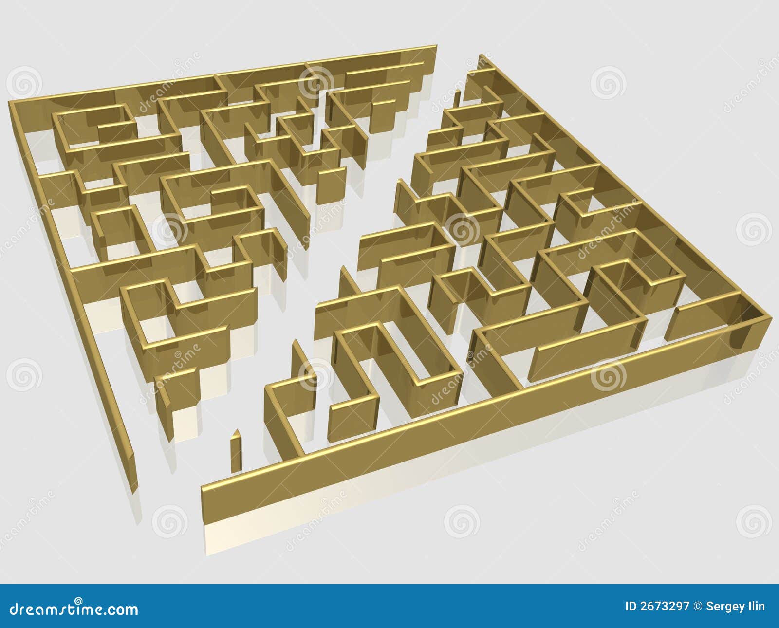 The gold labyrinth stock illustration. Illustration of output - 2673297