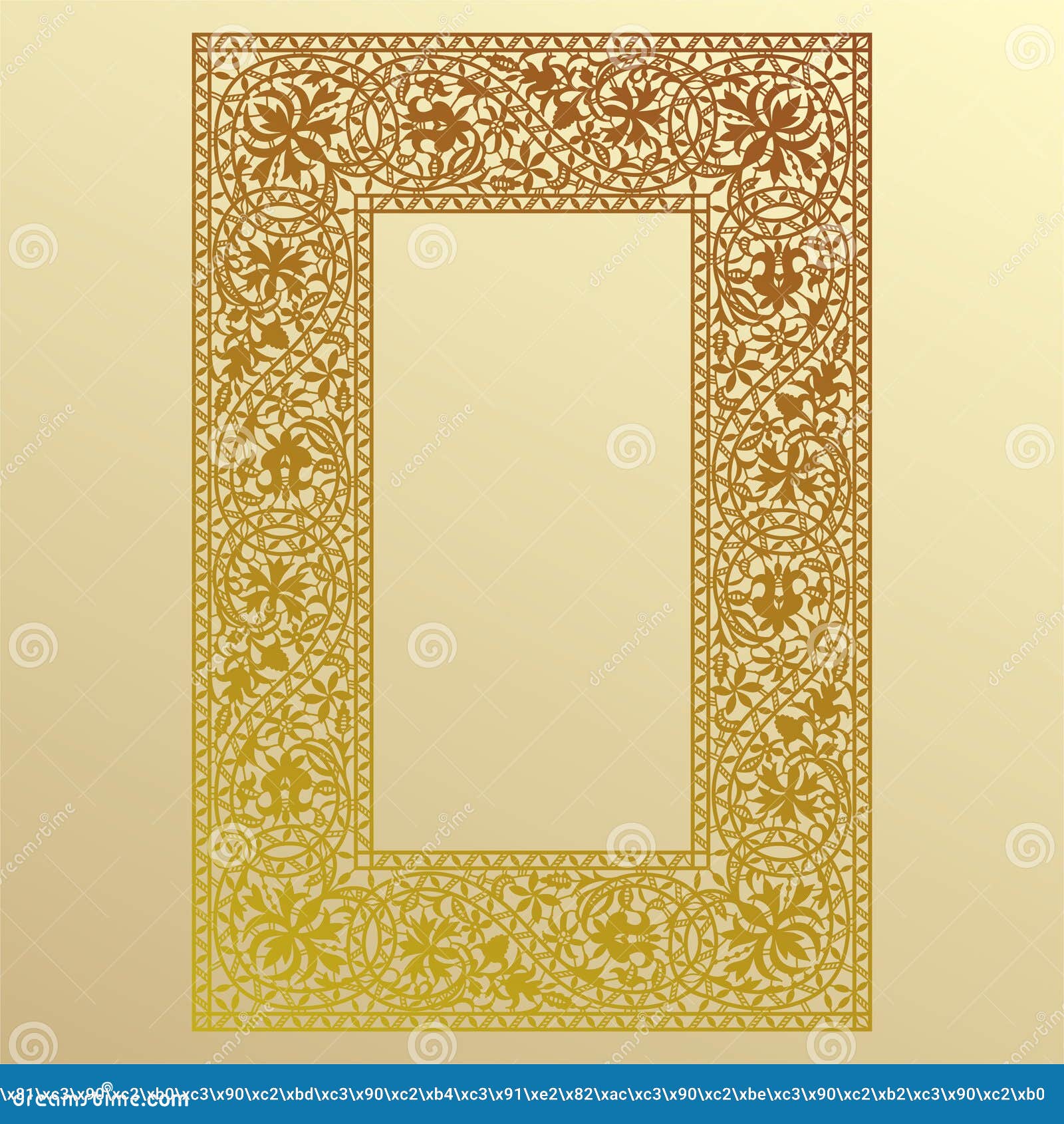 Gold Lace Frame. stock vector. Illustration of lace, classic - 57732481
