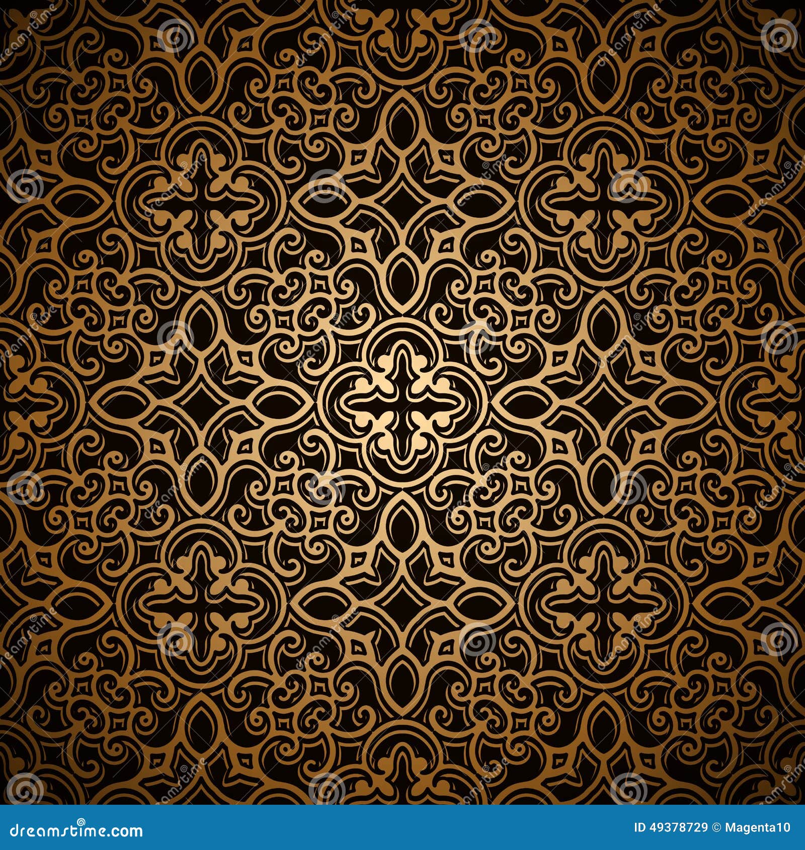 Gold lace pattern stock vector. Illustration of lattice - 49378729