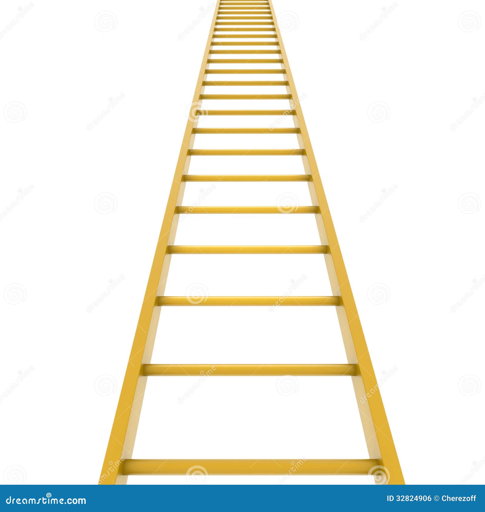 Gold ladder stock photo. Image of rise, descend, vision - 32824906