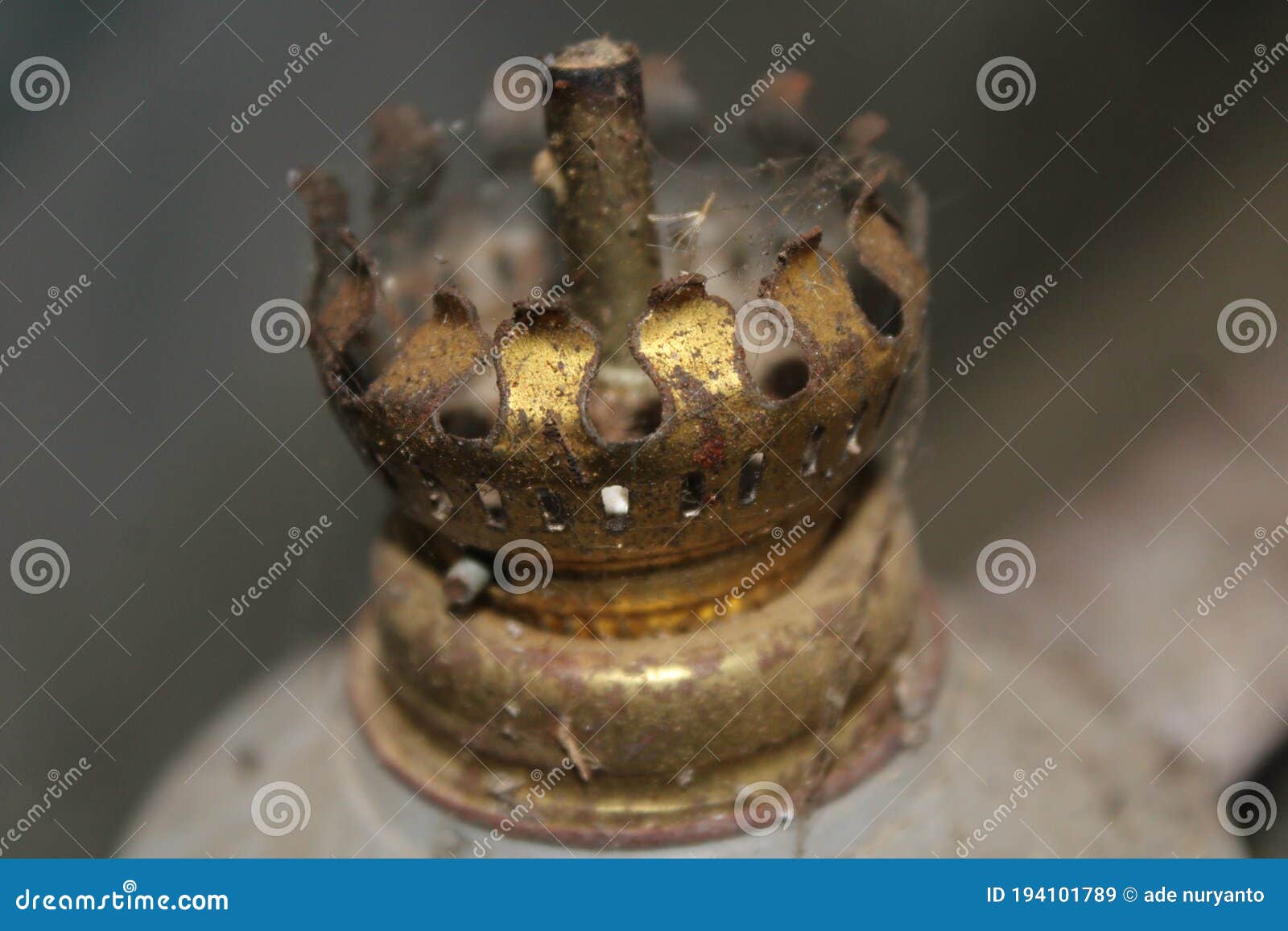GOLD LANTERN CROWN RUSTY and DUSTY Stock Image - Image of dusty, oldest ...