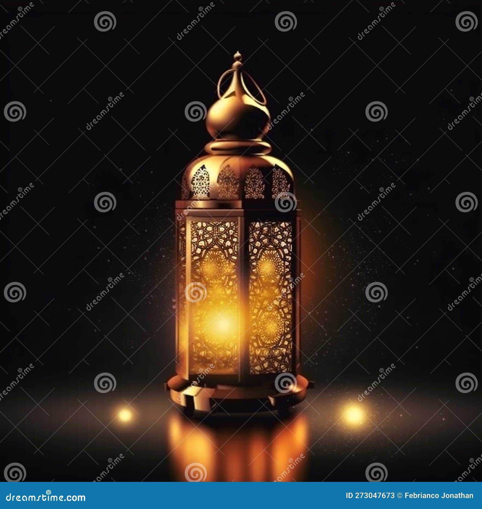 Gold Lantern 3d Image Iconic 6 Stock Illustration - Illustration of ...