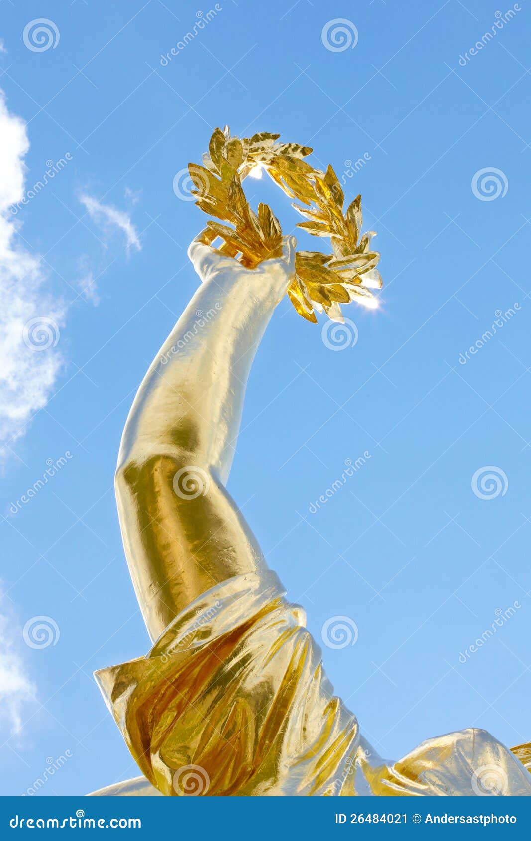 Gold Laurel Wreath, Victory Concept Stock Image - Image of construction ...