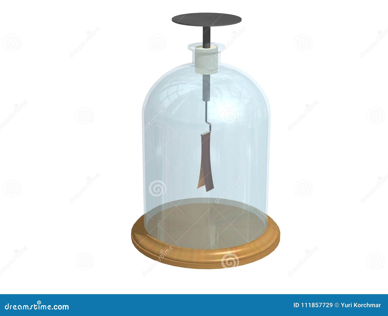 Electroscope. Physics. 3D Illustration On A White Background. Royalty ...