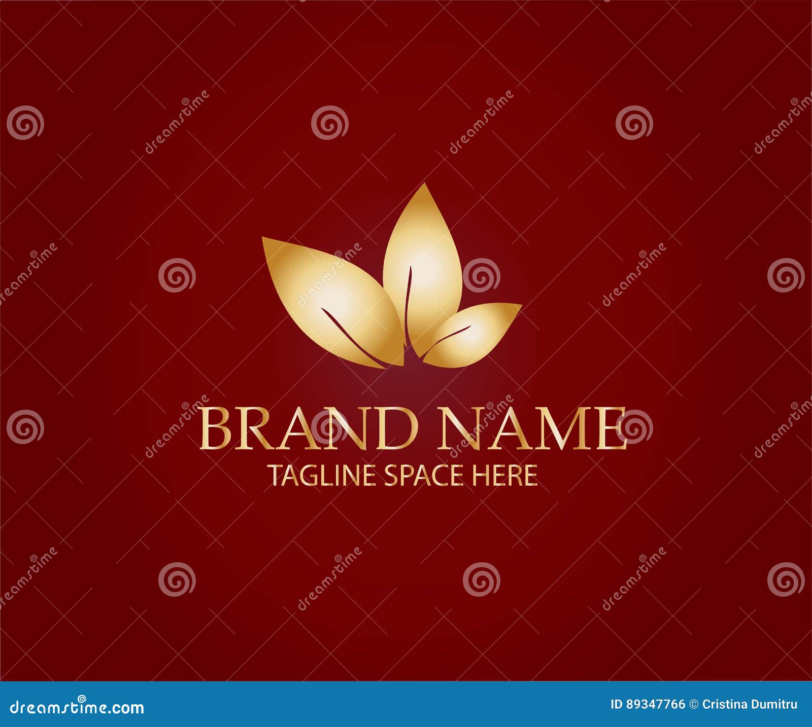 Gold Leaf Rope Frame On A White Background Vector Illustration ...