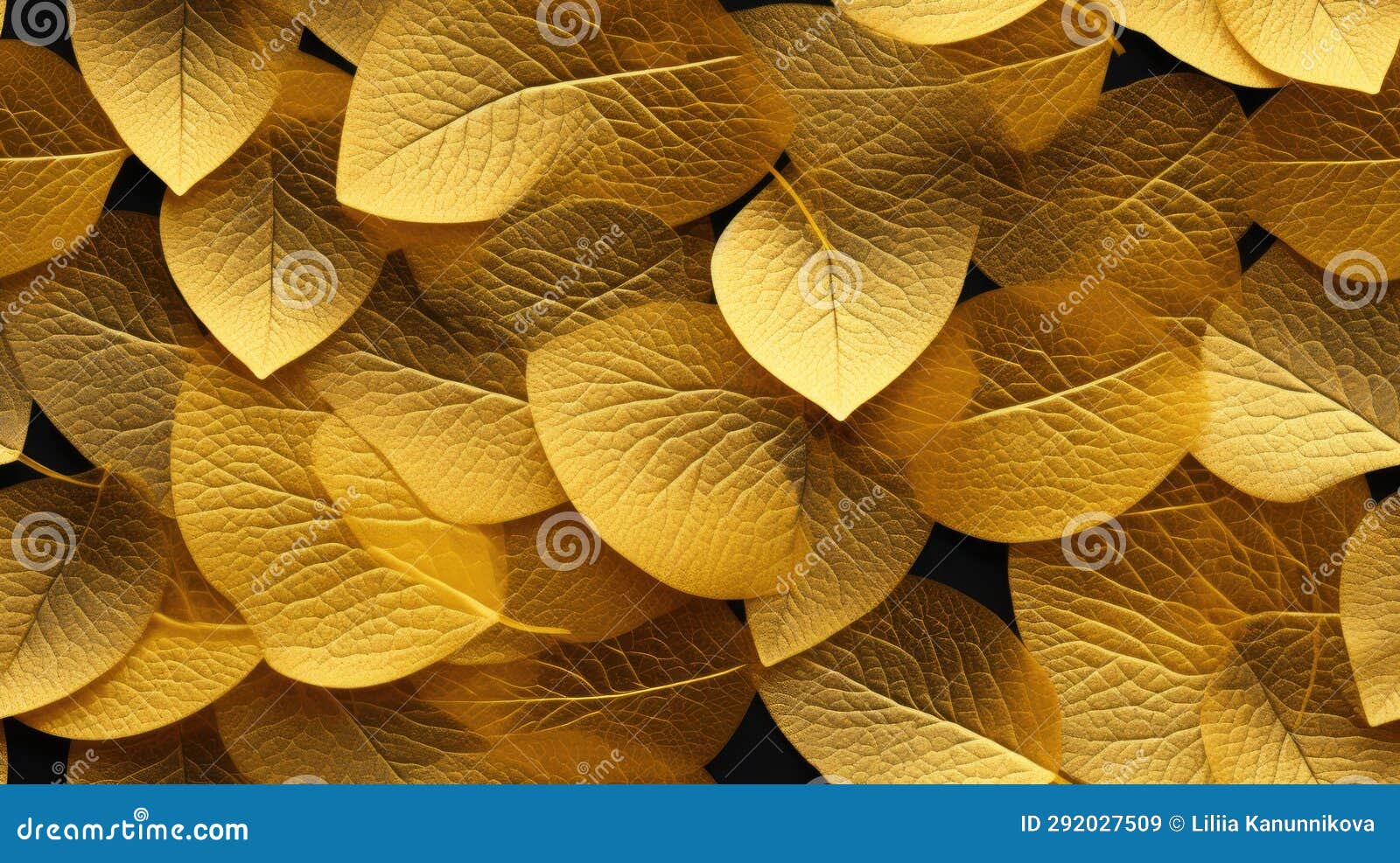 Gold Leaves are Artfully Arranged To Create a Stylish and Unique Backdrop. this Concept Provides ...