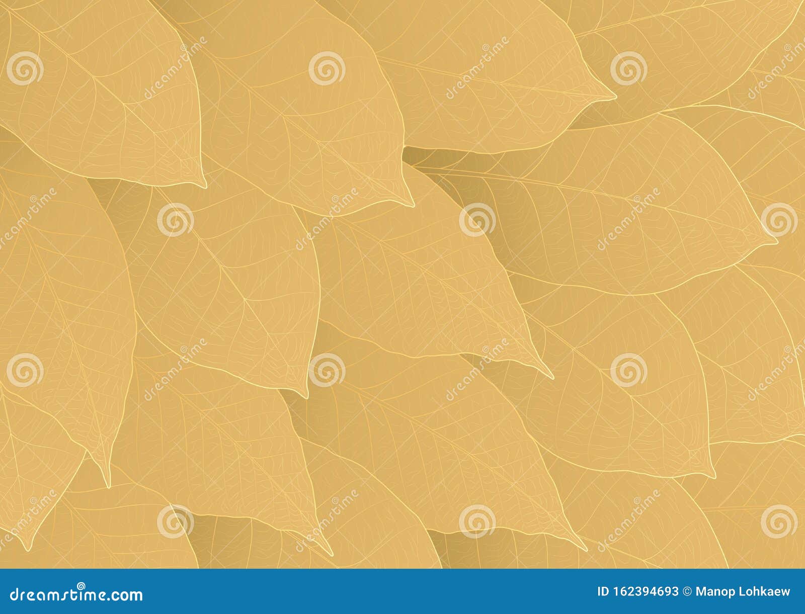 Gold Leaves Texture Abstract Background Stock Vector - Illustration of ...
