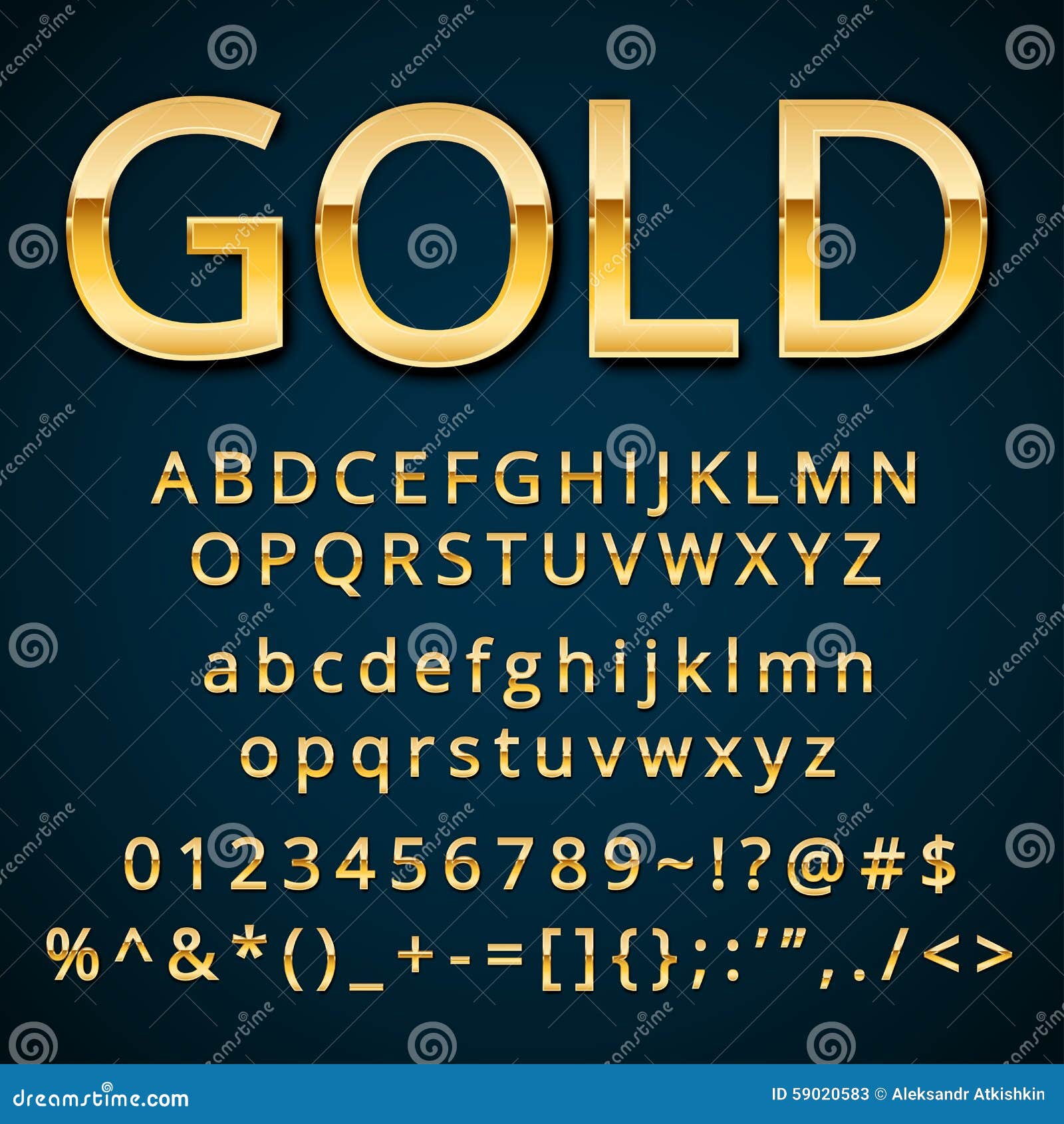 Gold Letter Aleph Of The Hebrew Alphabet. The Font Of The Golden Letter ...