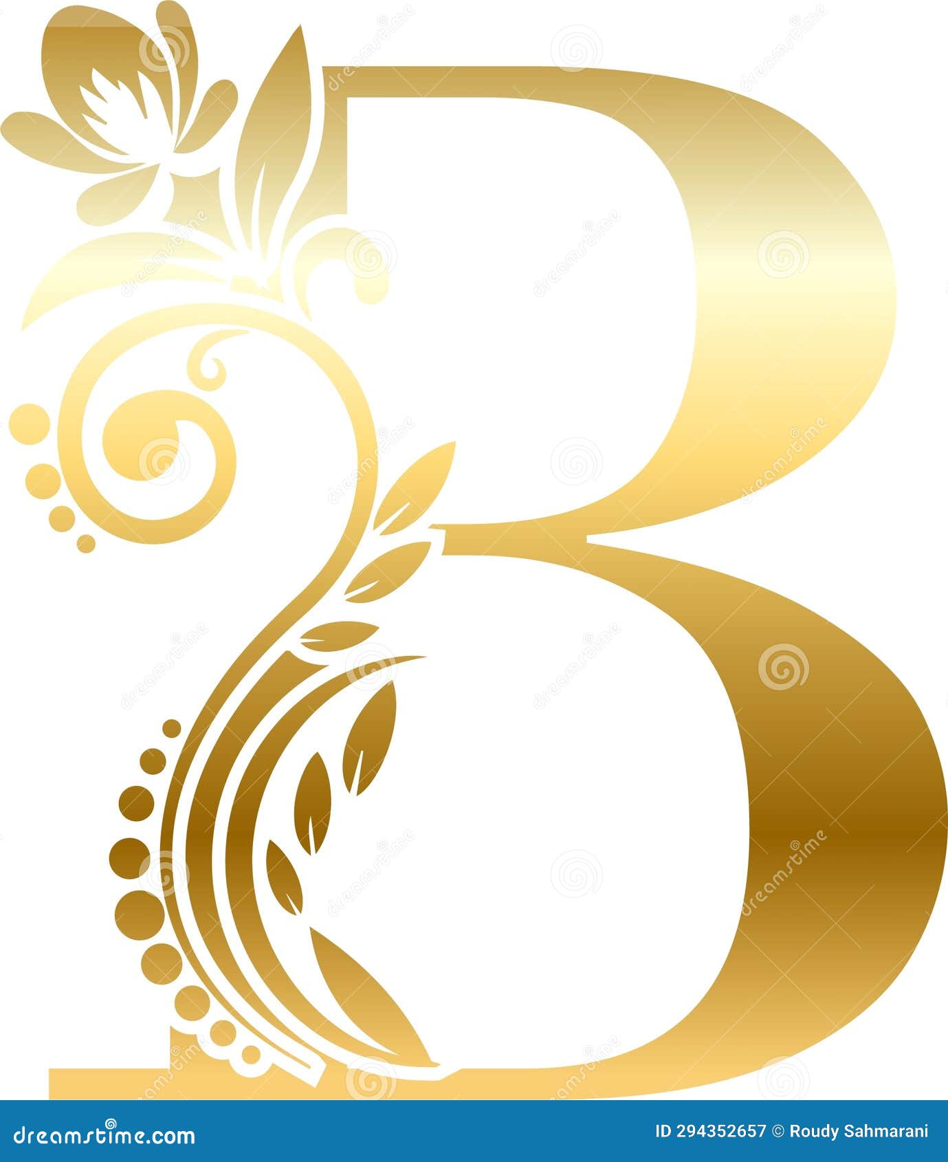 Gold Letter B stock image. Illustration of diagram, pattern - 294352657