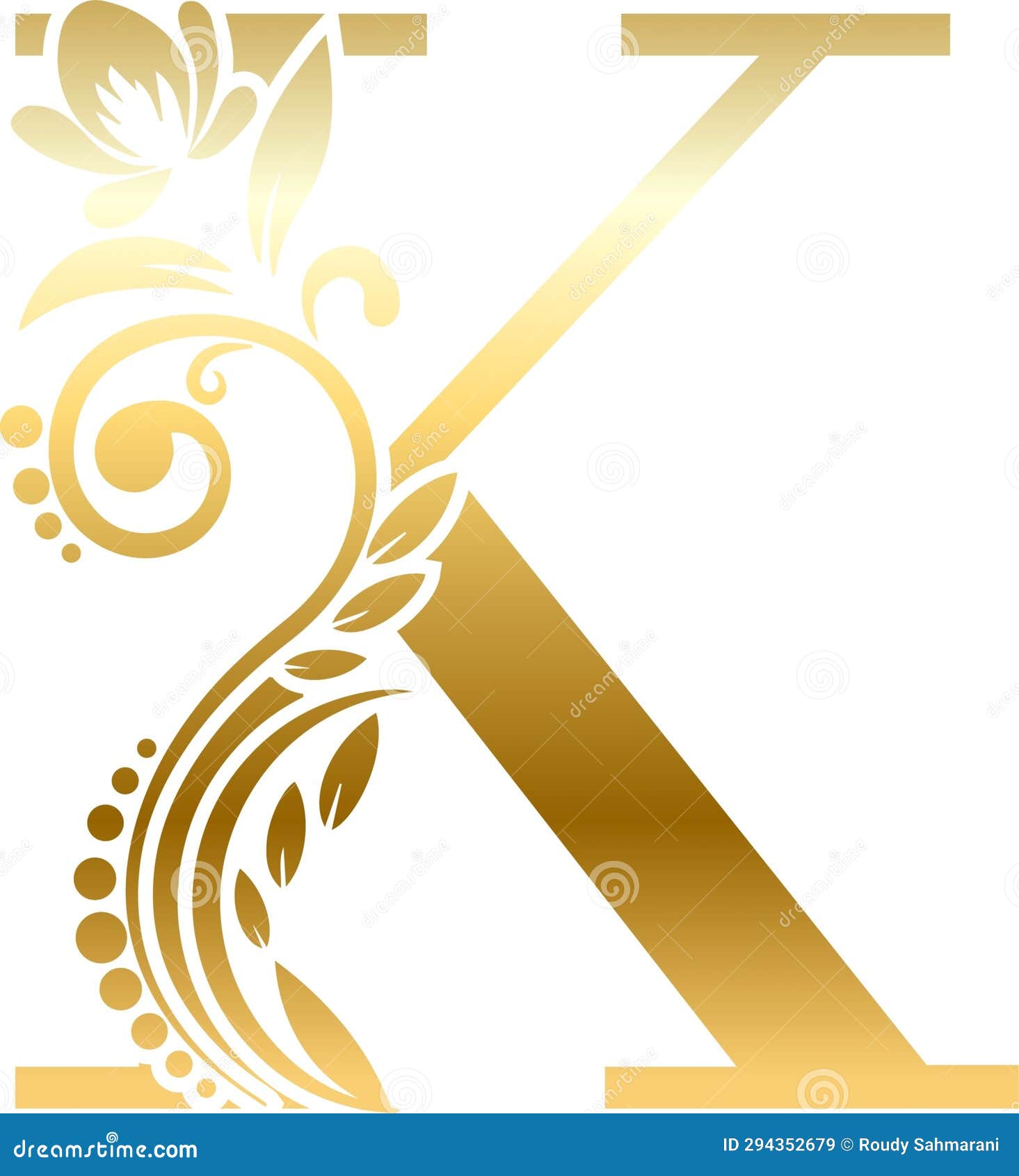 Gold Letter K stock image. Illustration of shiny, number - 294352679