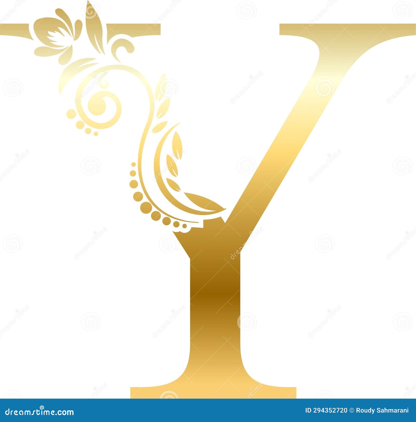 Gold Letter Y stock photo. Illustration of letter, diagram - 294352720