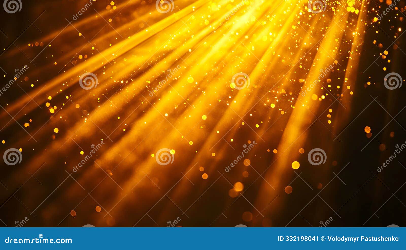 A Gold Light Shining through the Dark Stock Image - Image of effect ...