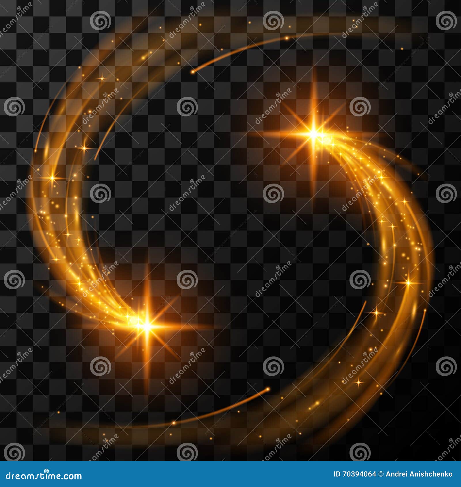 Gold light stars stock vector. Illustration of flash - 70394064