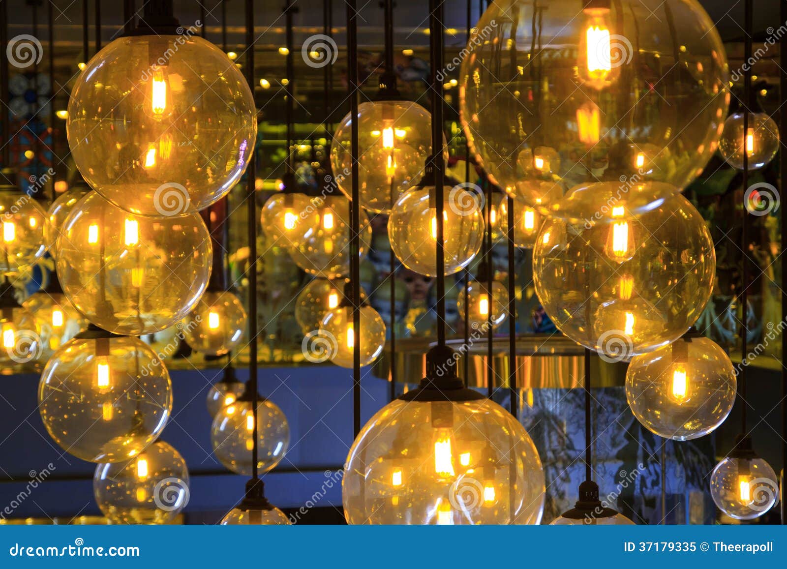 Gold lighting decoration stock image. Image of ceiling - 37179335