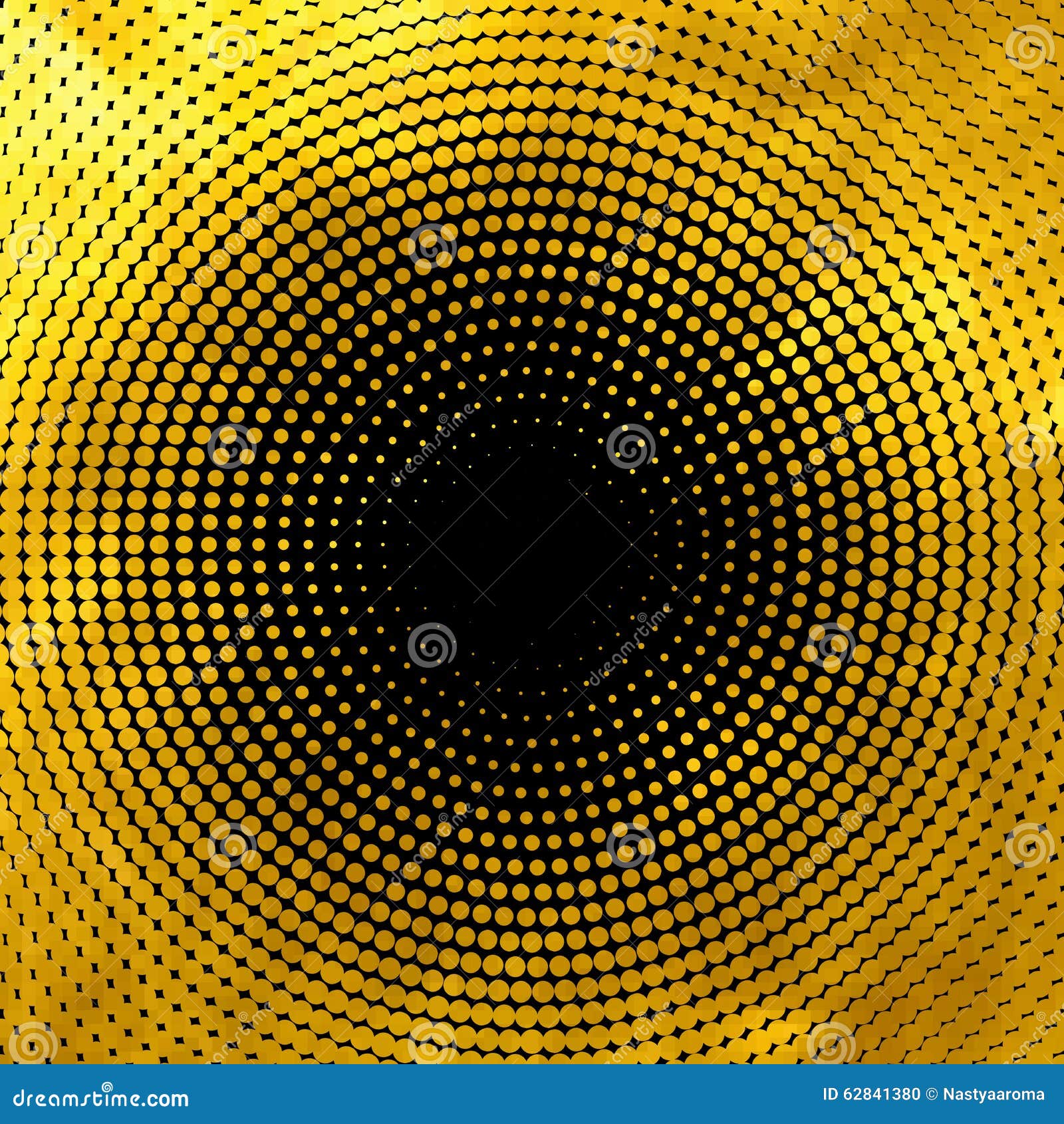 Gold Lights Abstract Banner Halftone Circle. Vector Illustration Stock ...