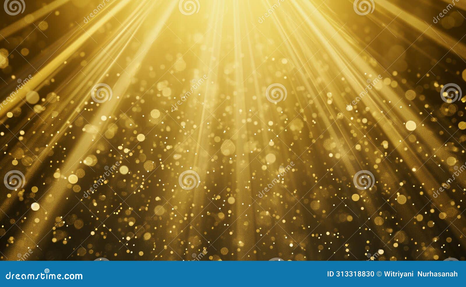 Gold Lights Rays Scene Background. Generative Ai Stock Illustration ...