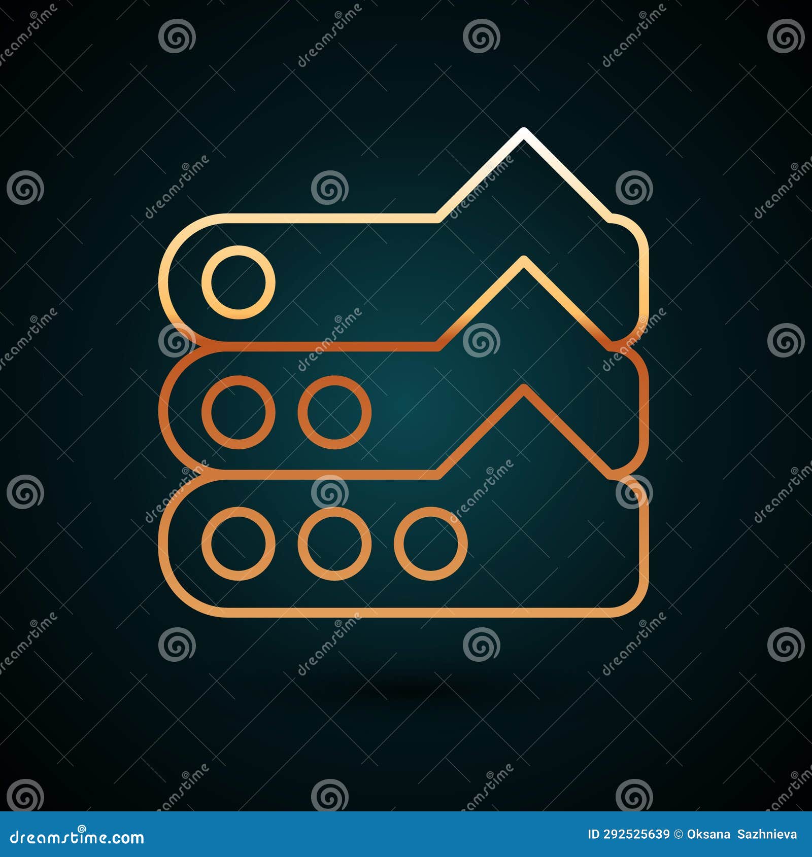 Gold Line Graph, Schedule, Chart, Diagram, Infographic, Pie Graph Icon ...