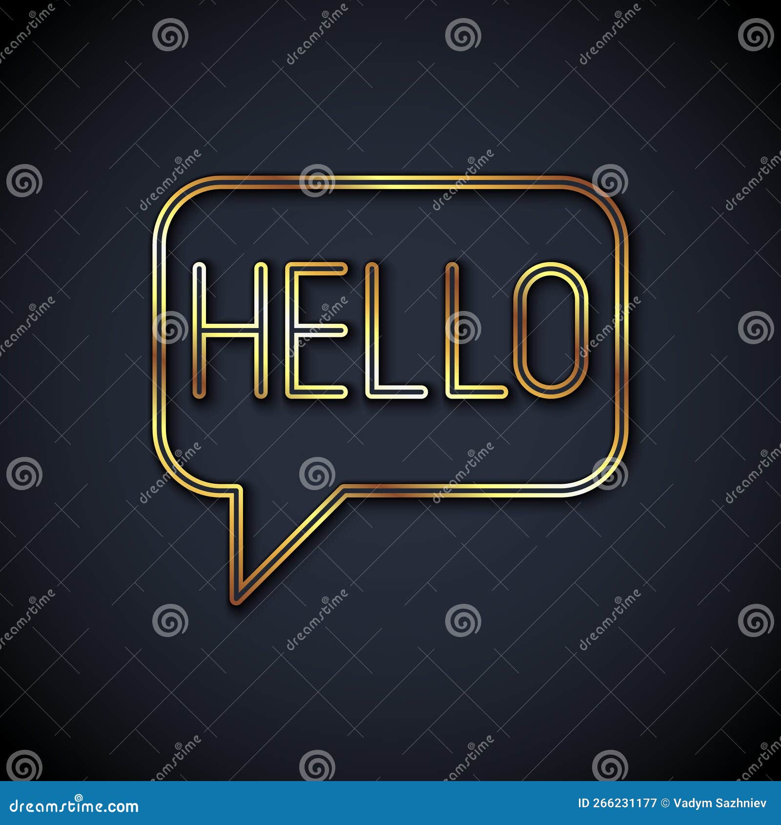 Gold Line Hello in Different Languages Icon Isolated on Black ... Gold Line Hello in Different Languages Icon Isolated on Black ...