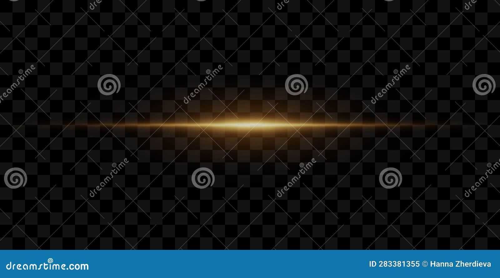 Gold Line of Light. Magic Glow, Particles of Light, Sparks Stock ...