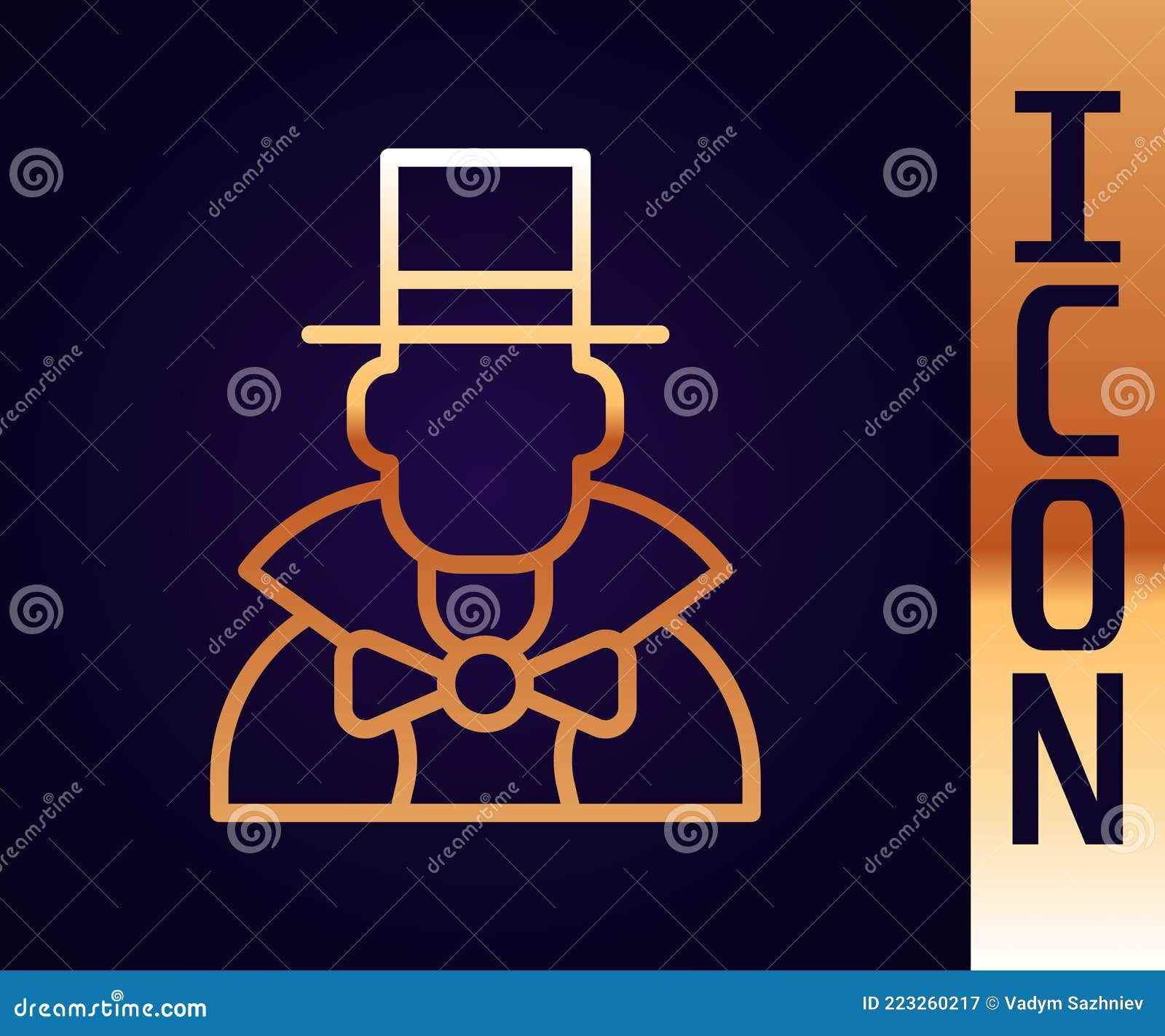 Magician Man Icon Vector Isolated On White Background, Logo Concept Of ...