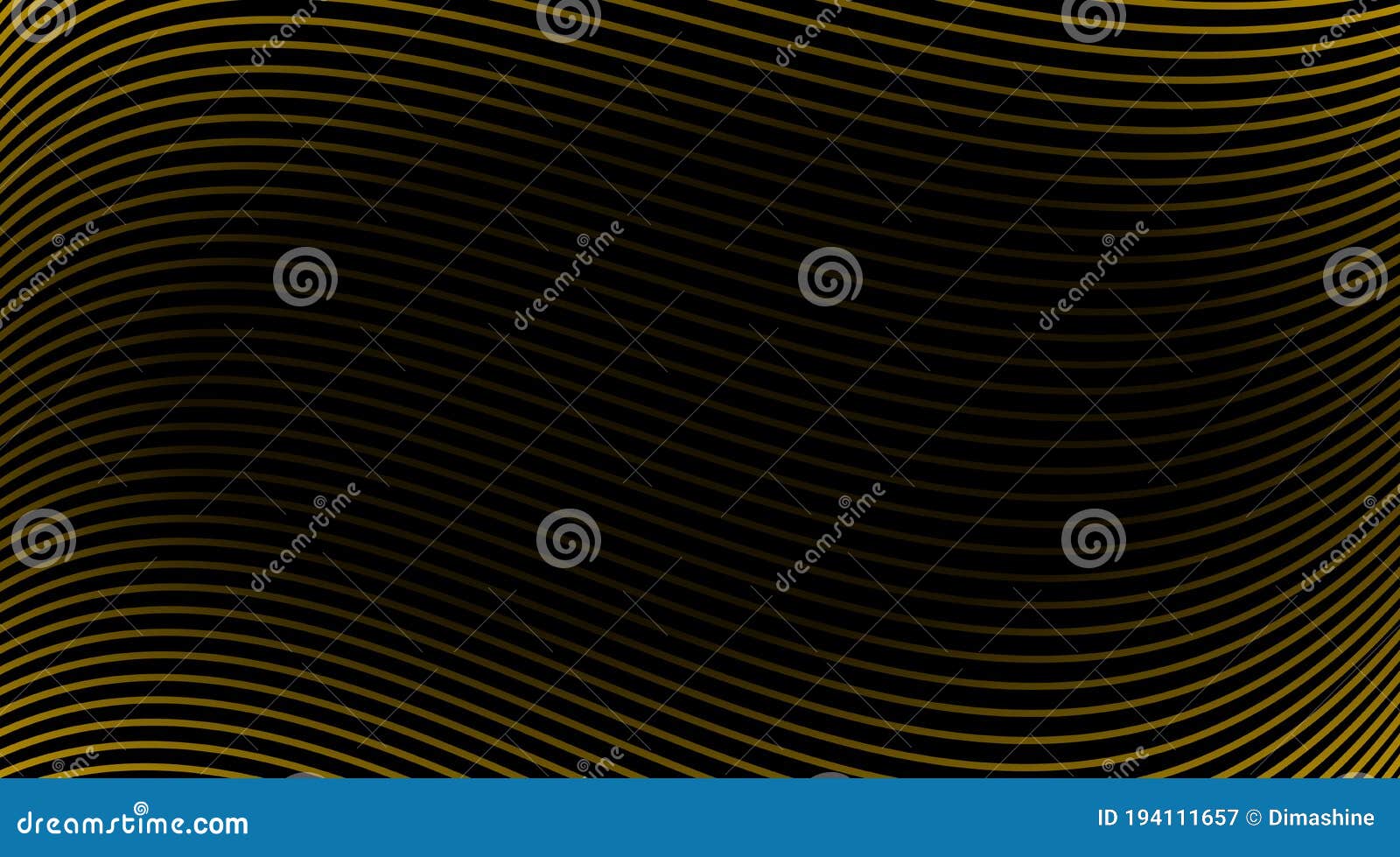 Gold Line Pattern Background Wave Energy Geometric Design. Vector ...