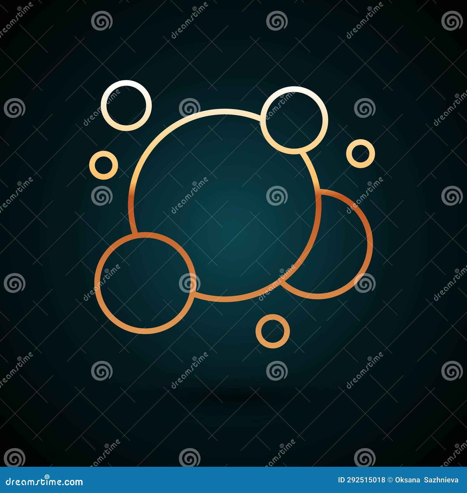 Line Soap Bubbles Bottle Icon Isolated On White Background. Blowing ...