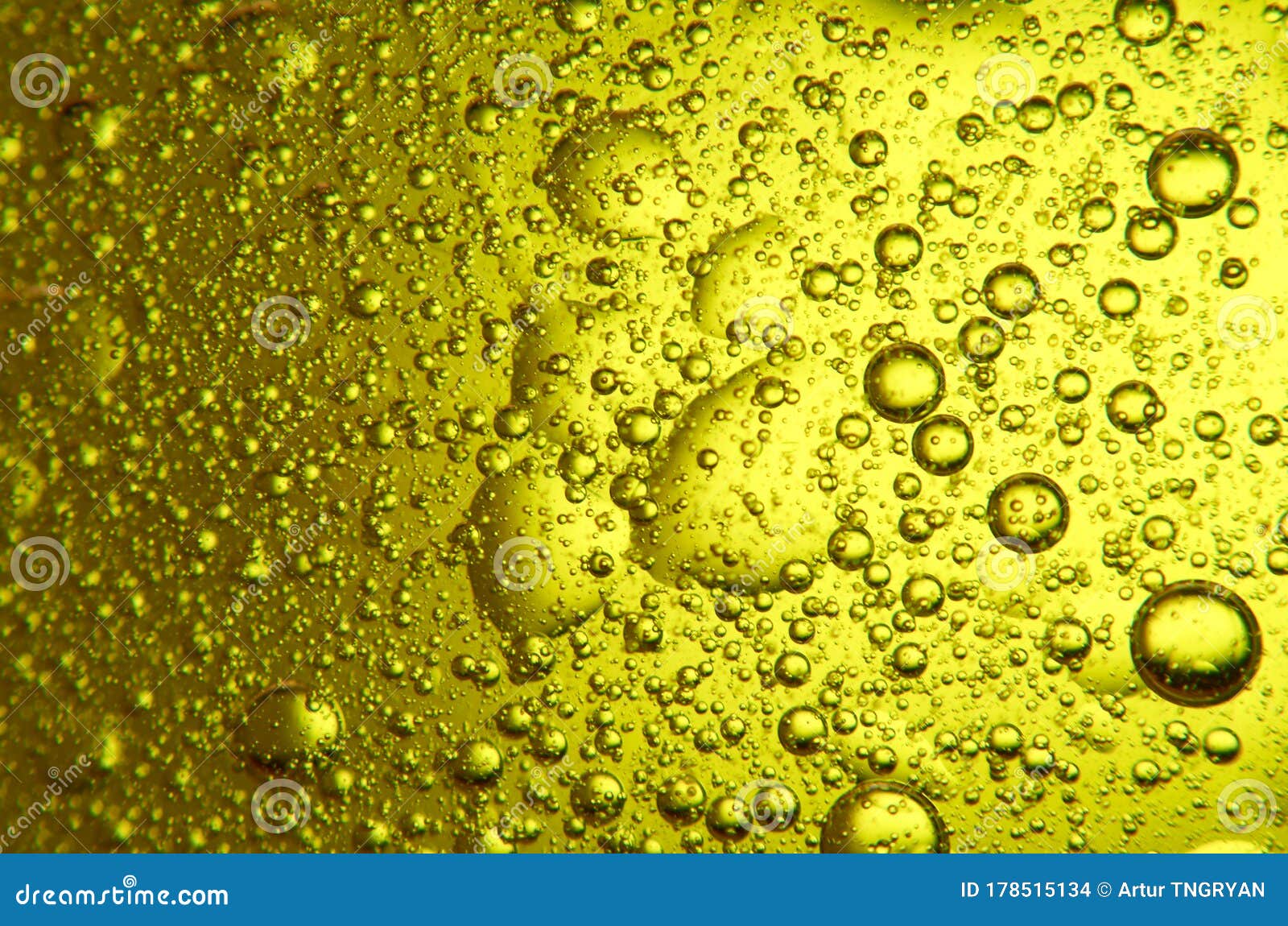 Gold liquid bubbles stock photo. Image of argan, texture - 178515134