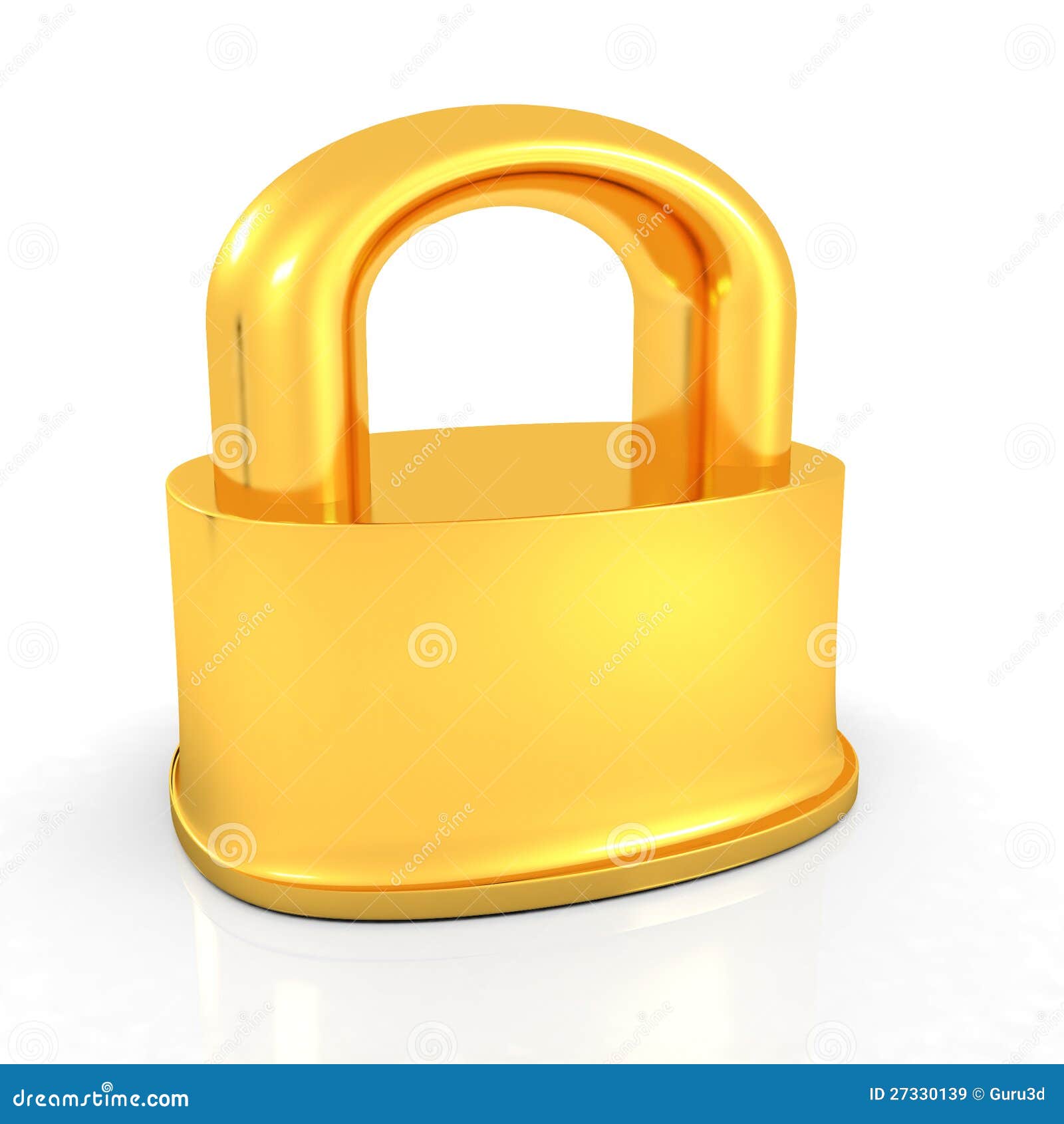 Gold lock stock illustration. Illustration of reflection - 27330139