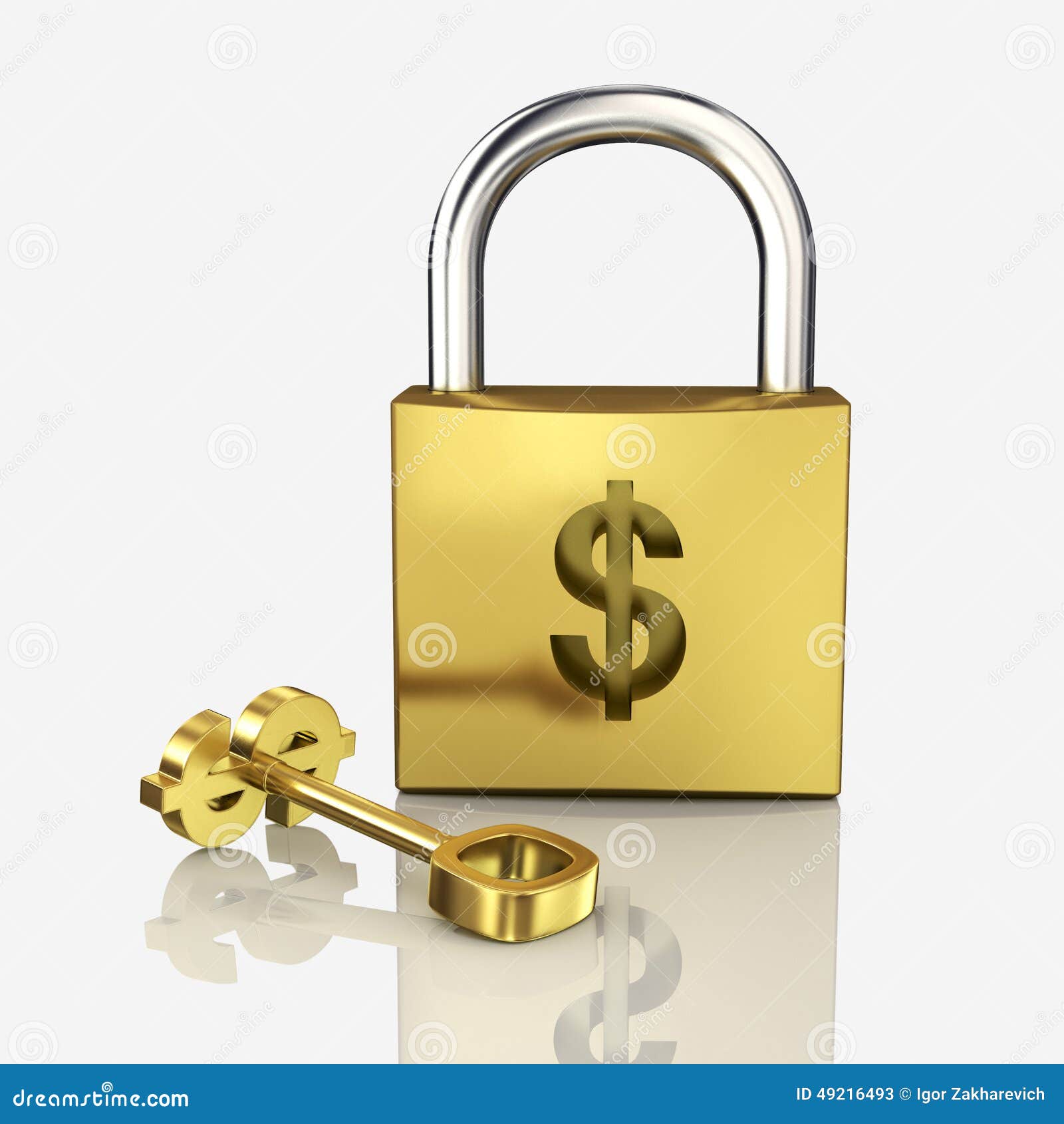 Gold lock stock illustration. Illustration of icon, protect - 49216493