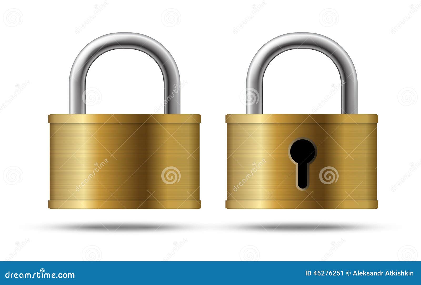 Gold Locks Combination. Realistic Rotating Secret Unlock Code Font ...