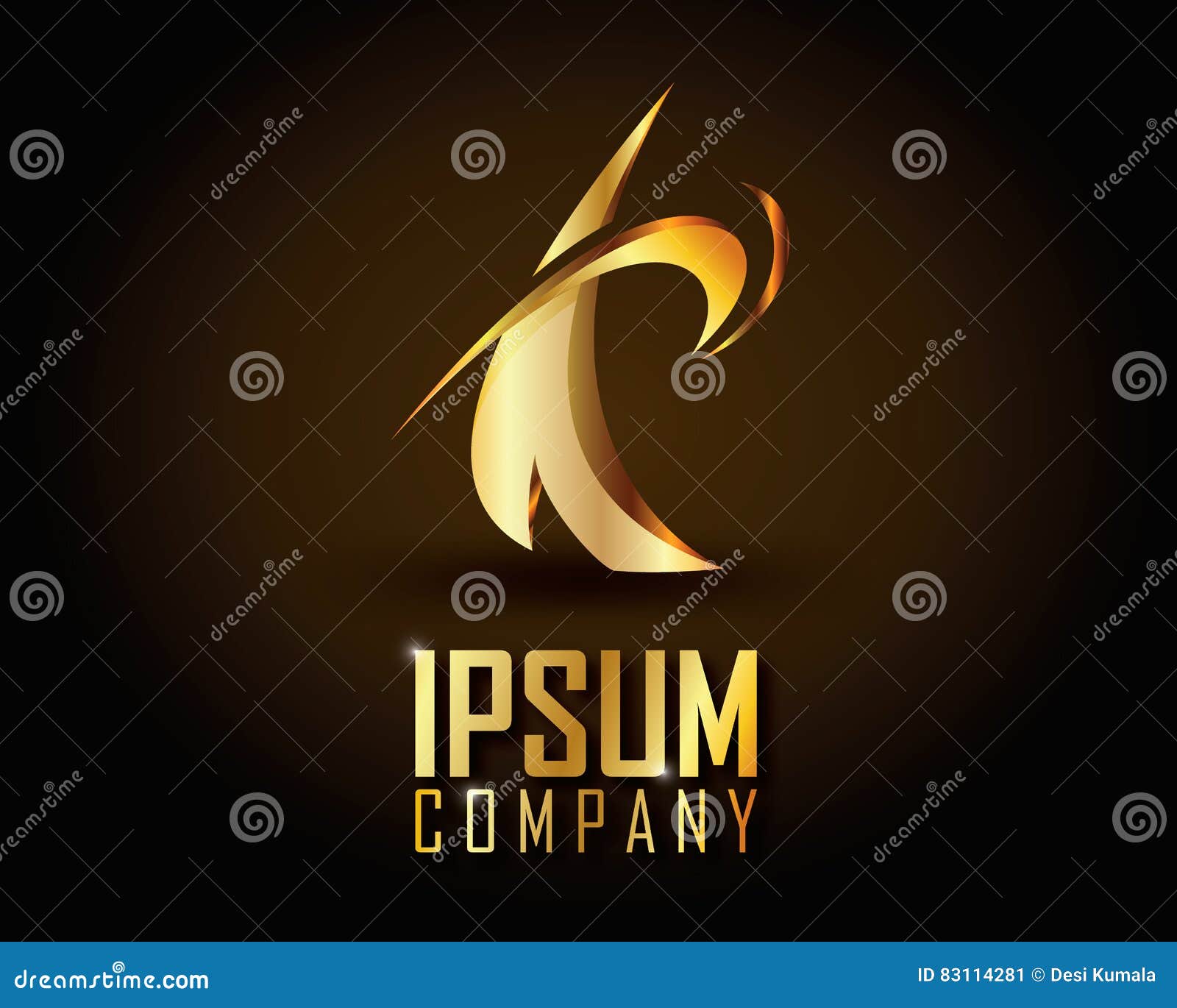 Gold Logo Vector stock vector. Illustration of elegant - 83114281