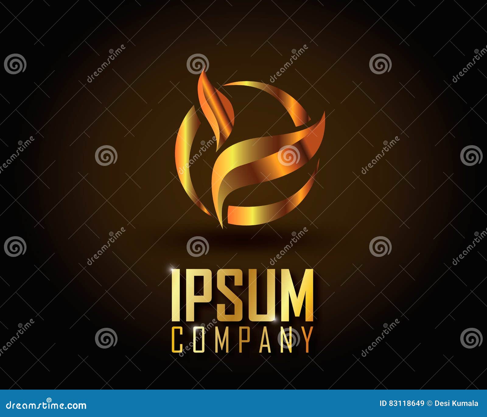 Gold Logo Vector stock illustration. Illustration of golden - 83118649