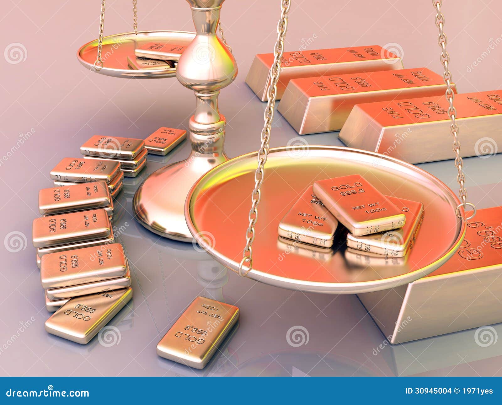 Gold stock illustration. Illustration of bank, finance - 30945004