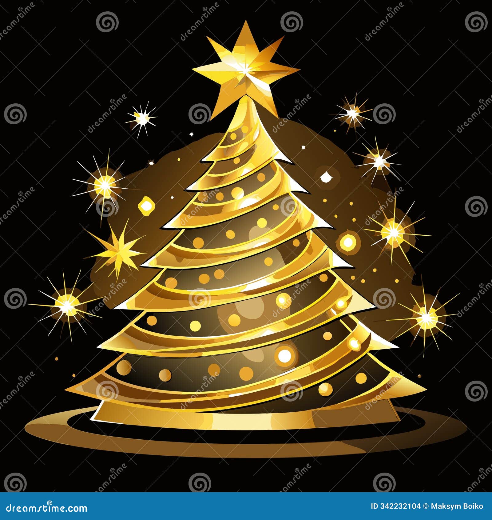 Gold Luminous Spark Ring, Light Frame Effect, Glowing Swirl Lines With Sparkling Glitter Vector ...