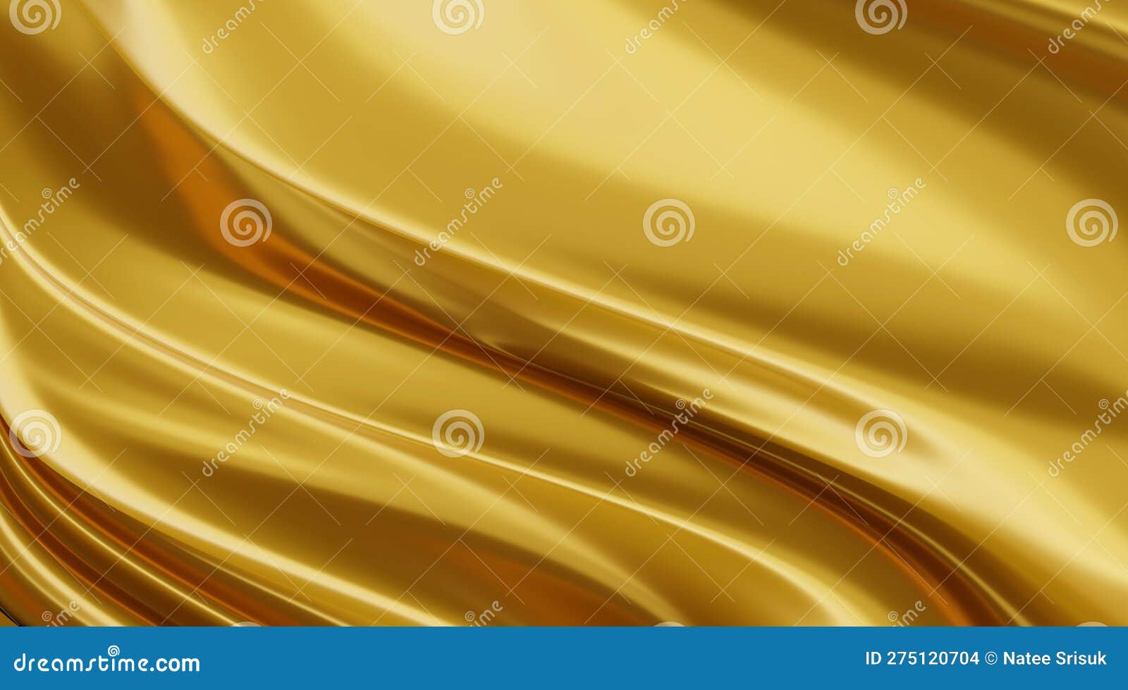 Gold Luxury Fabric Background 3d Render Stock Illustration ...