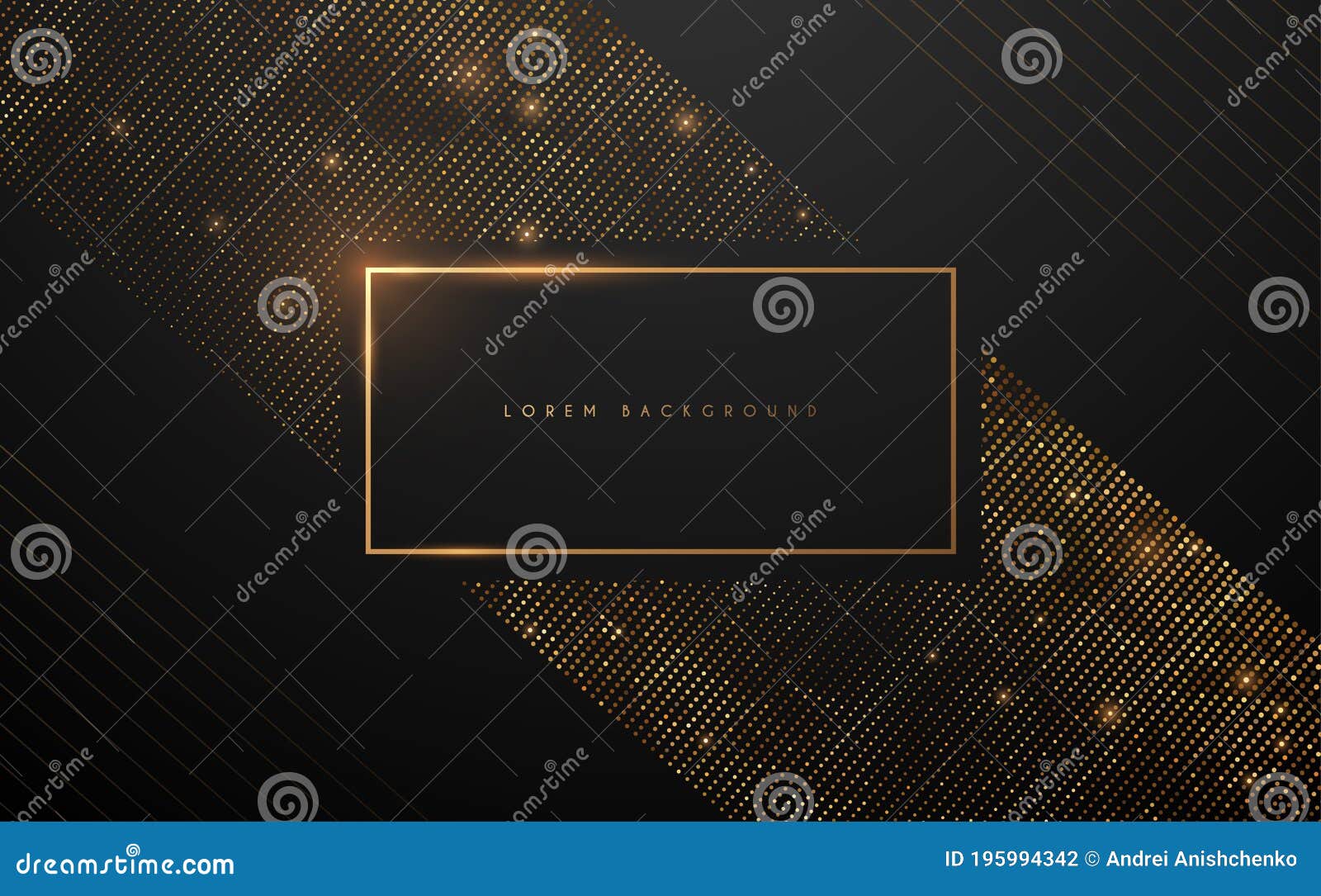 Black Background 3D. Abstract Background Geometric Shapes. Vector ...
