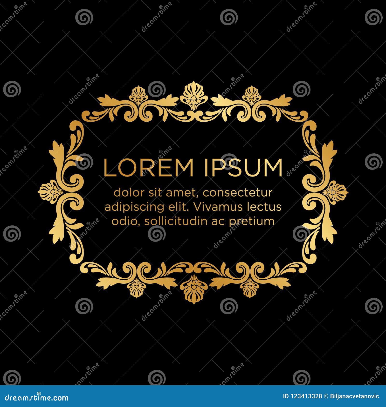 Gold and luxury stock vector. Illustration of golden - 123413328