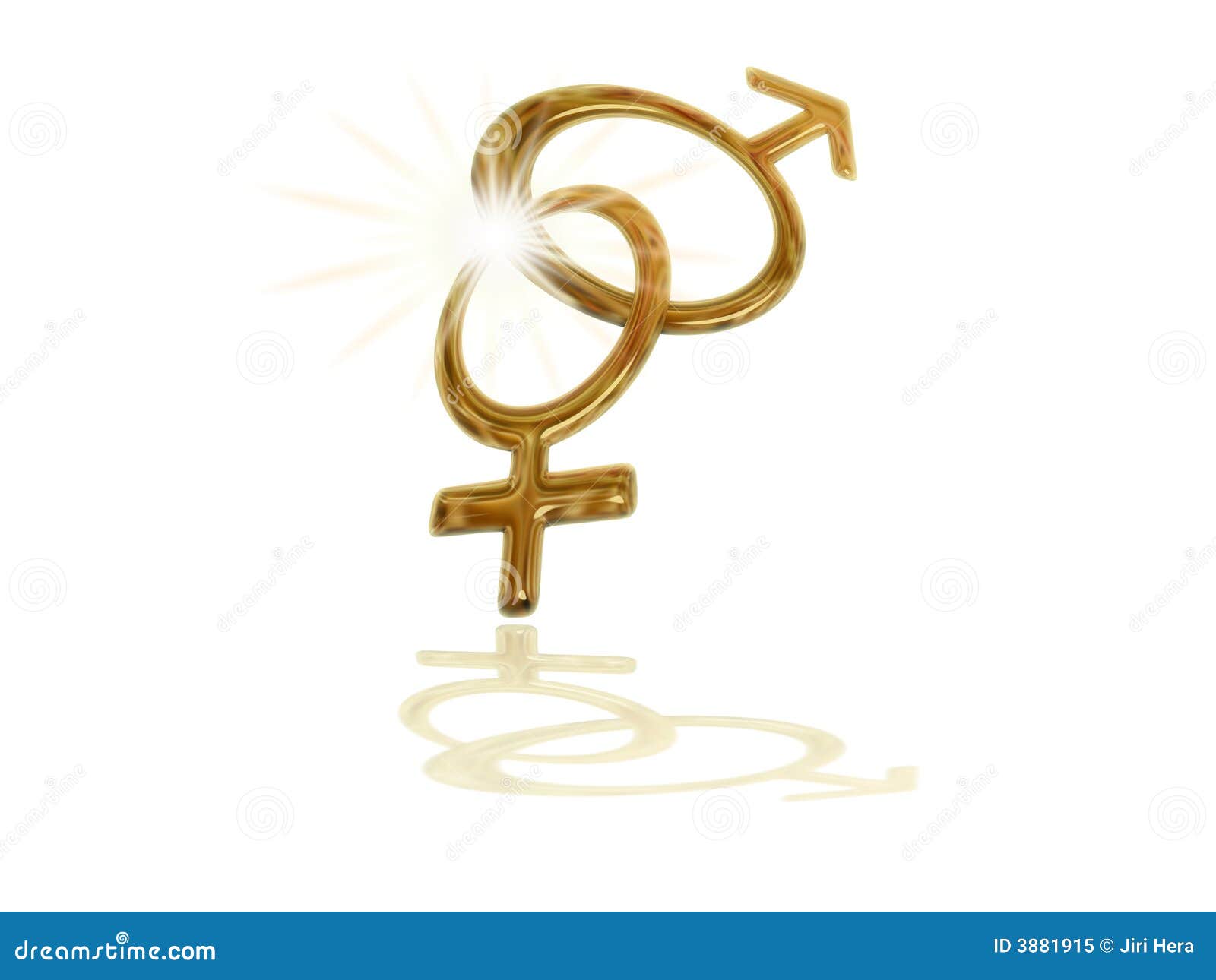 Gold Male and Female Symbol Stock Illustration - Illustration of ...