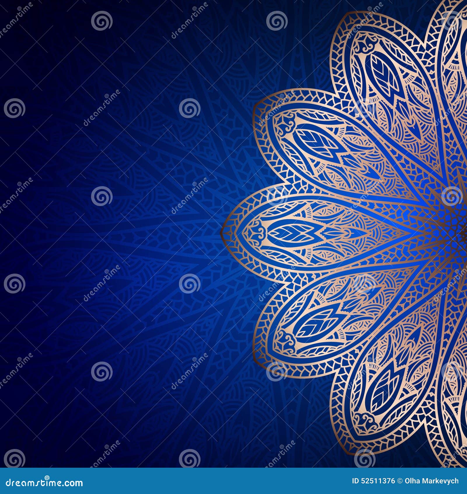 Mandala Frame.For The Design Of Frames Vector Illustration ...