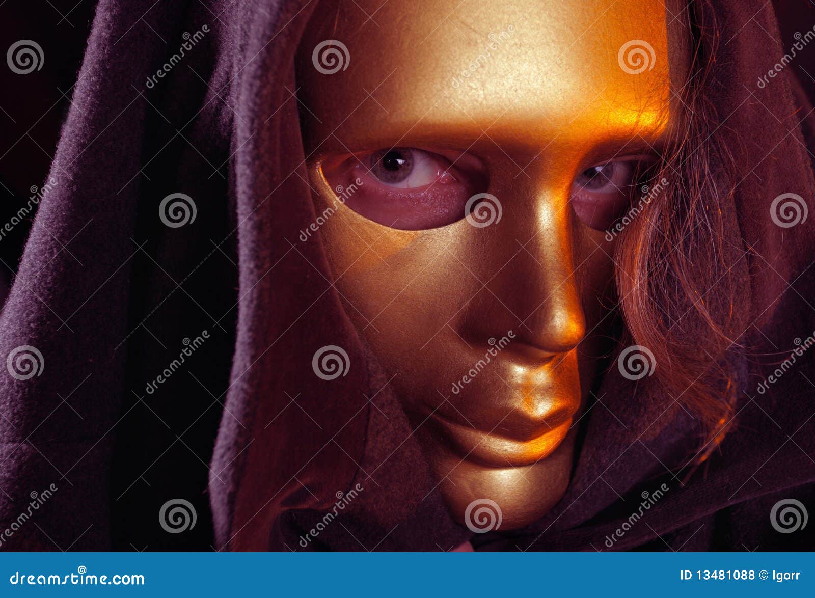 Gold mask stock photo. Image of masquerade, male, costume - 13481088