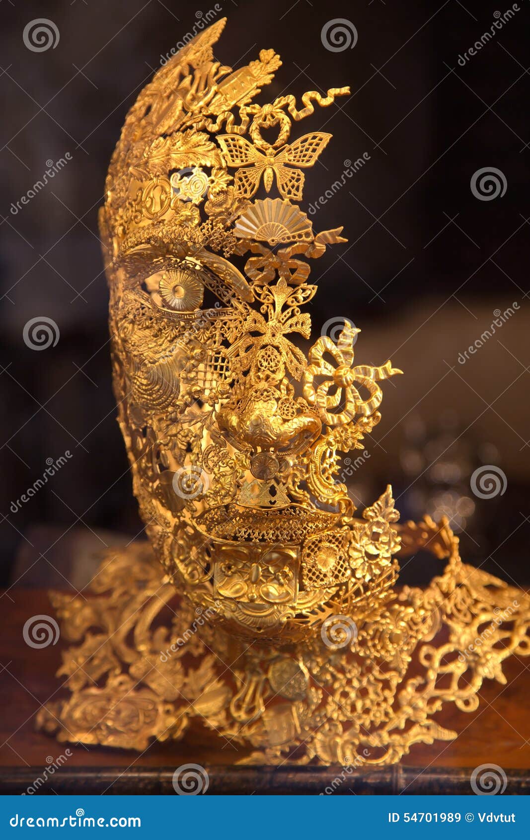 Gold Mask stock image. Image of fantasy, masterpiece - 54701989