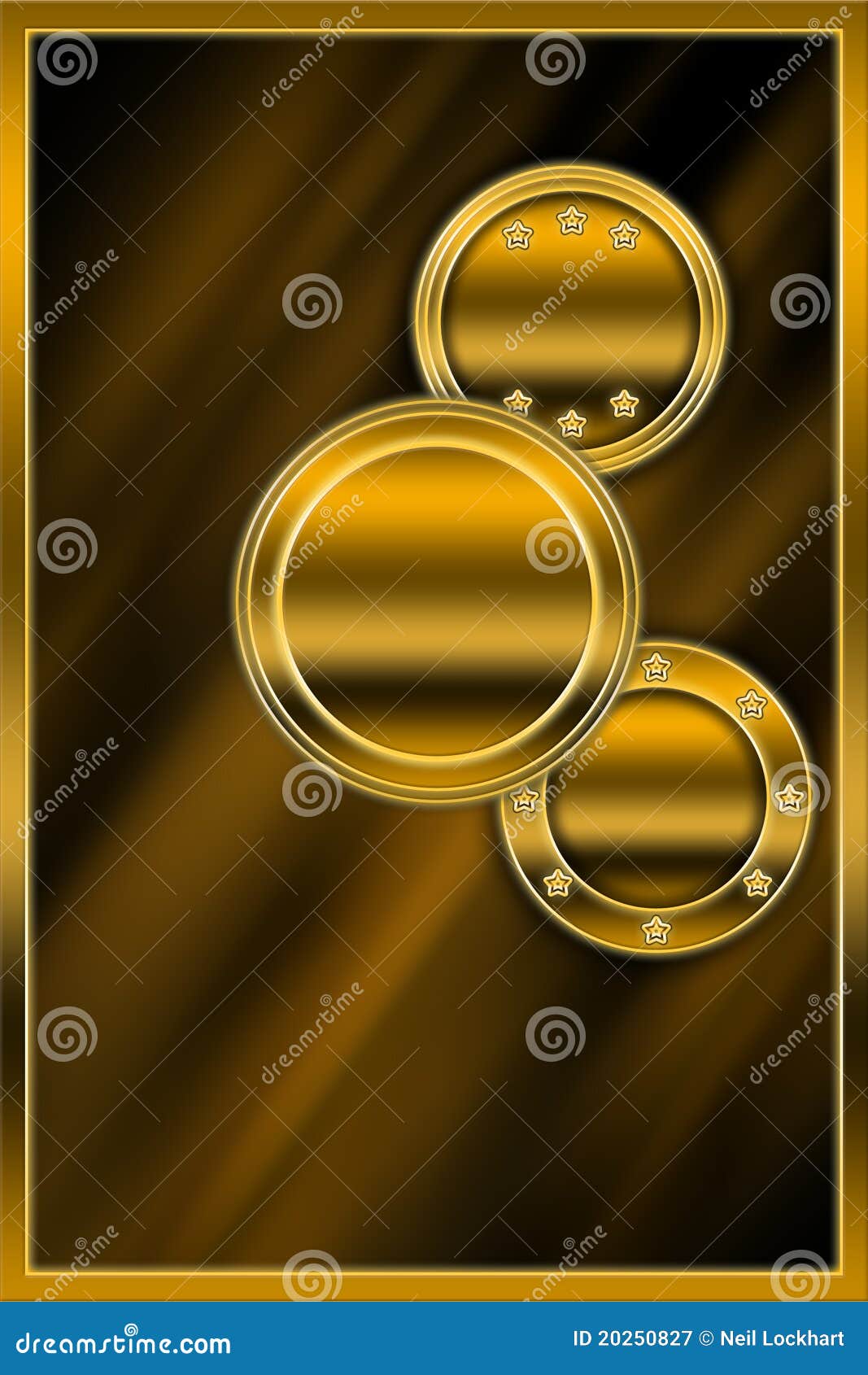Gold Medal Background stock illustration. Illustration of award - 20250827