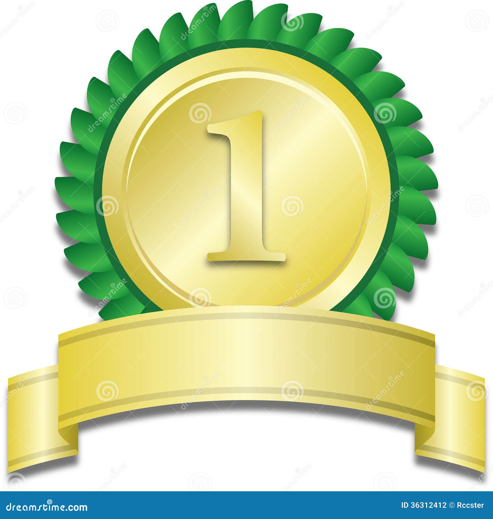 Gold medal stock vector. Illustration of gold, trophy - 36312412