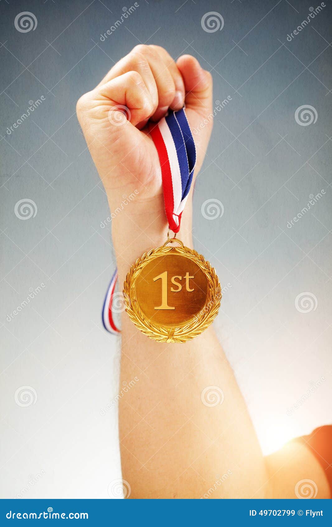 Gold Medal First Place Winner Stock Image - Image of incentive, medal ...