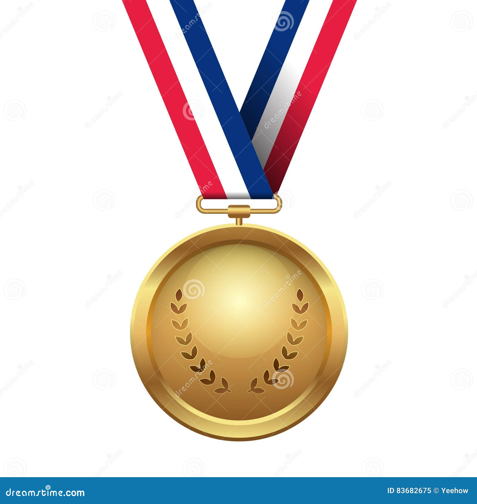 Gold medal stock vector. Illustration of achievement - 83682675