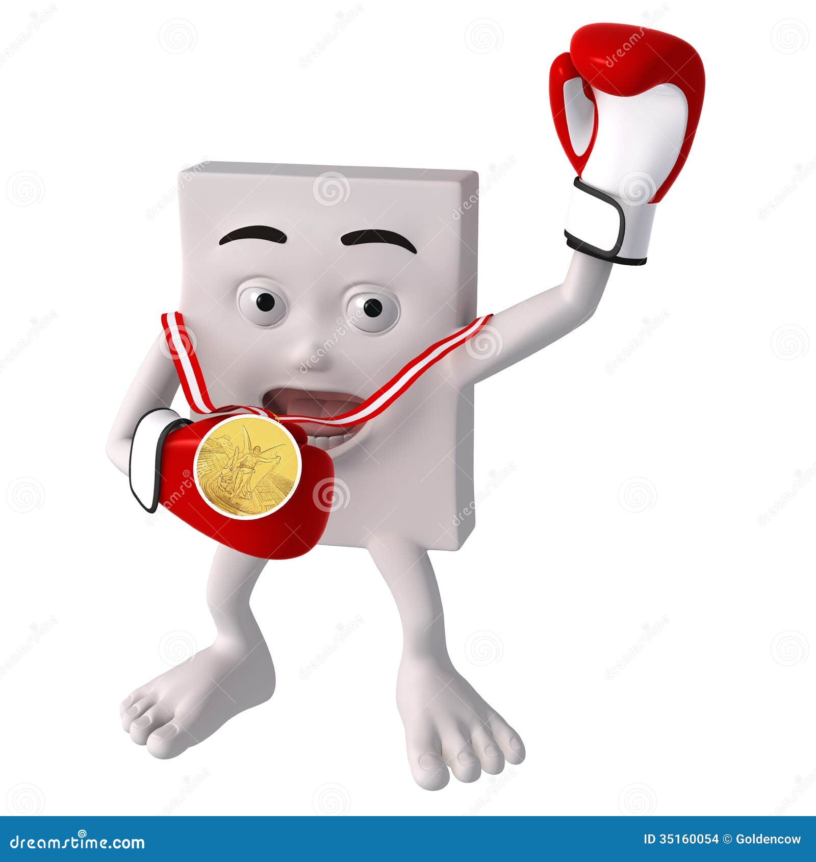 Gold medalist stock illustration. Illustration of white - 35160054