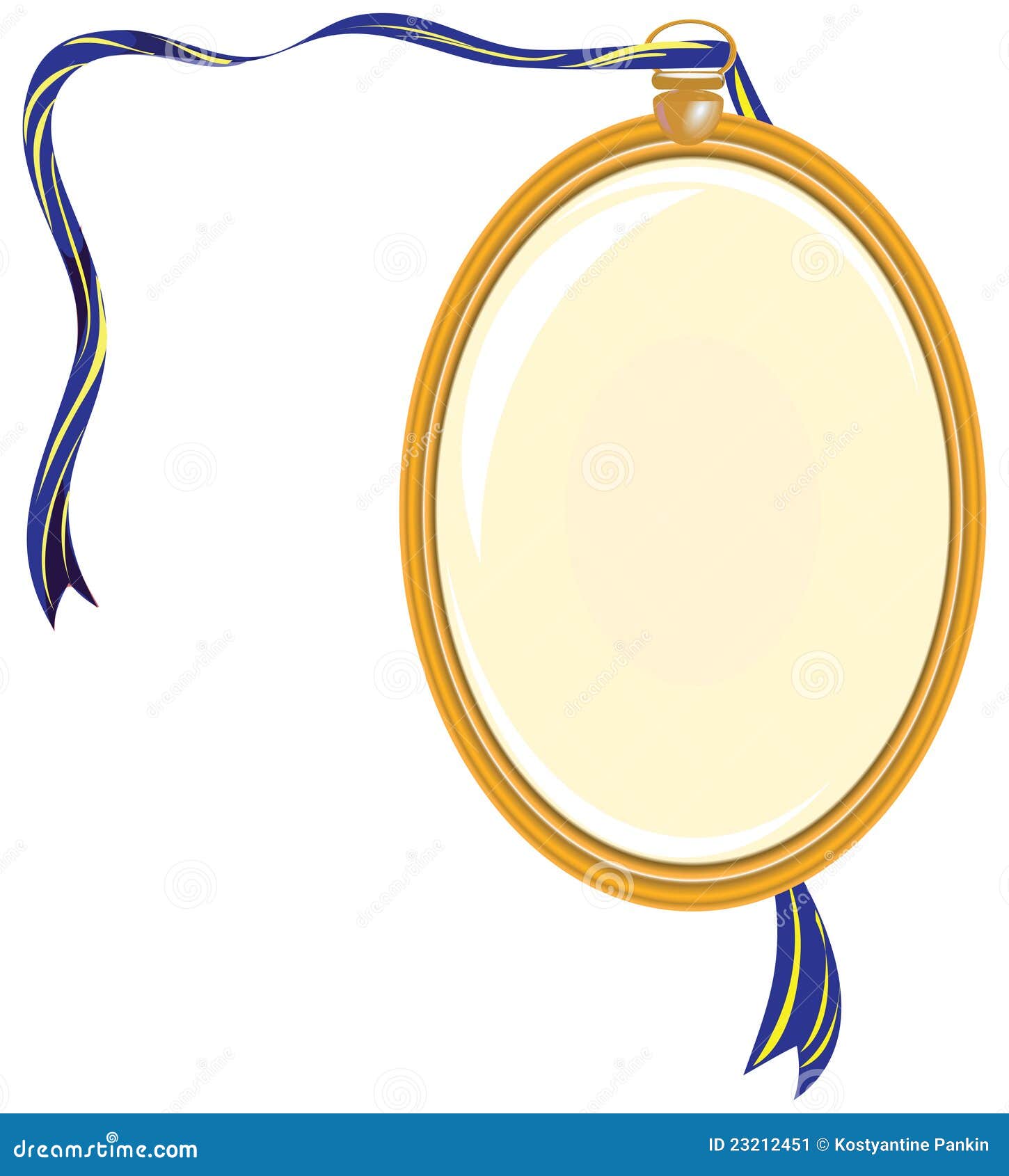 Gold medallion stock vector. Illustration of drawing - 23212451