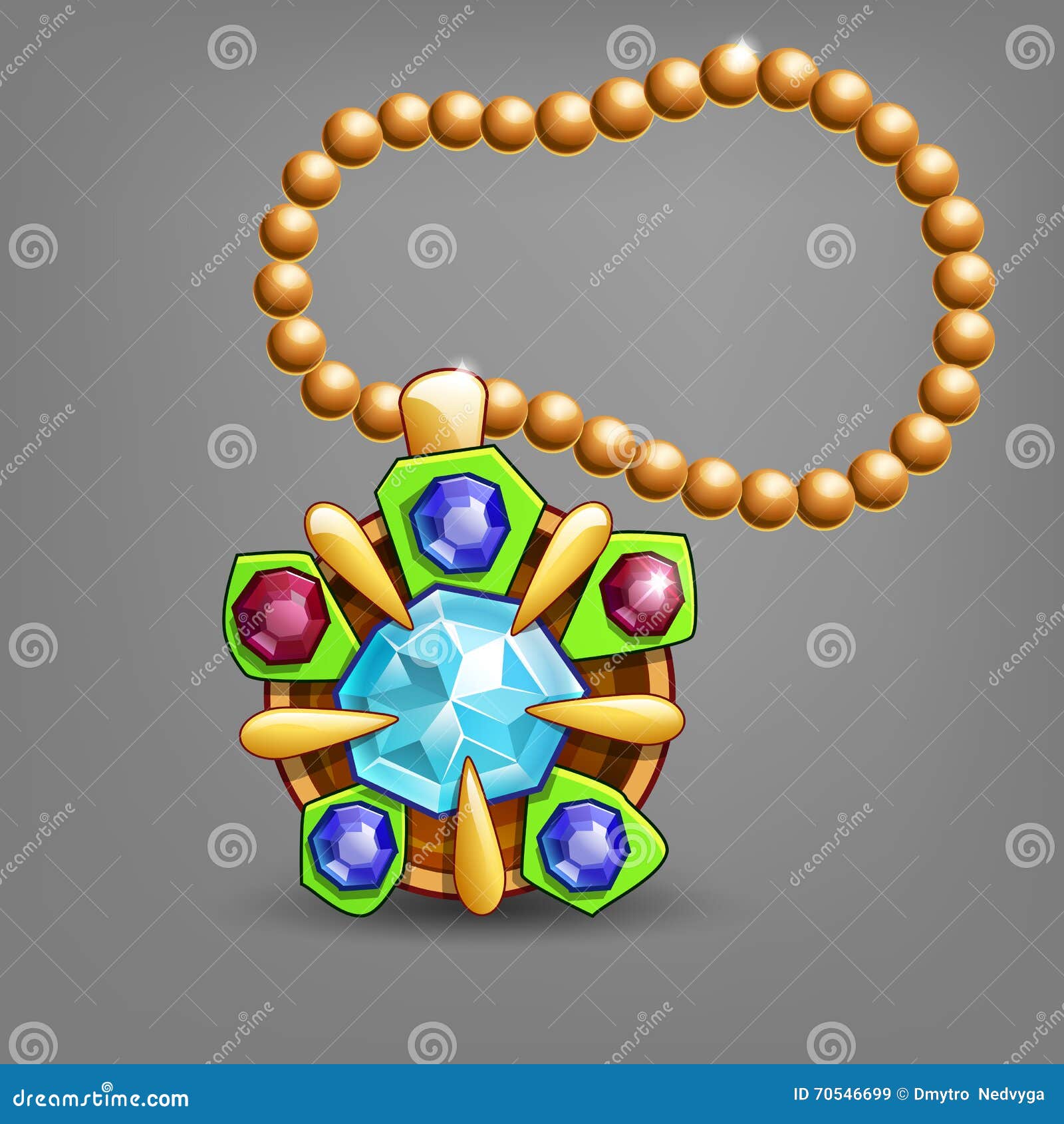 Gold Medallion. Vector Illustration. Stock Vector - Illustration of ...