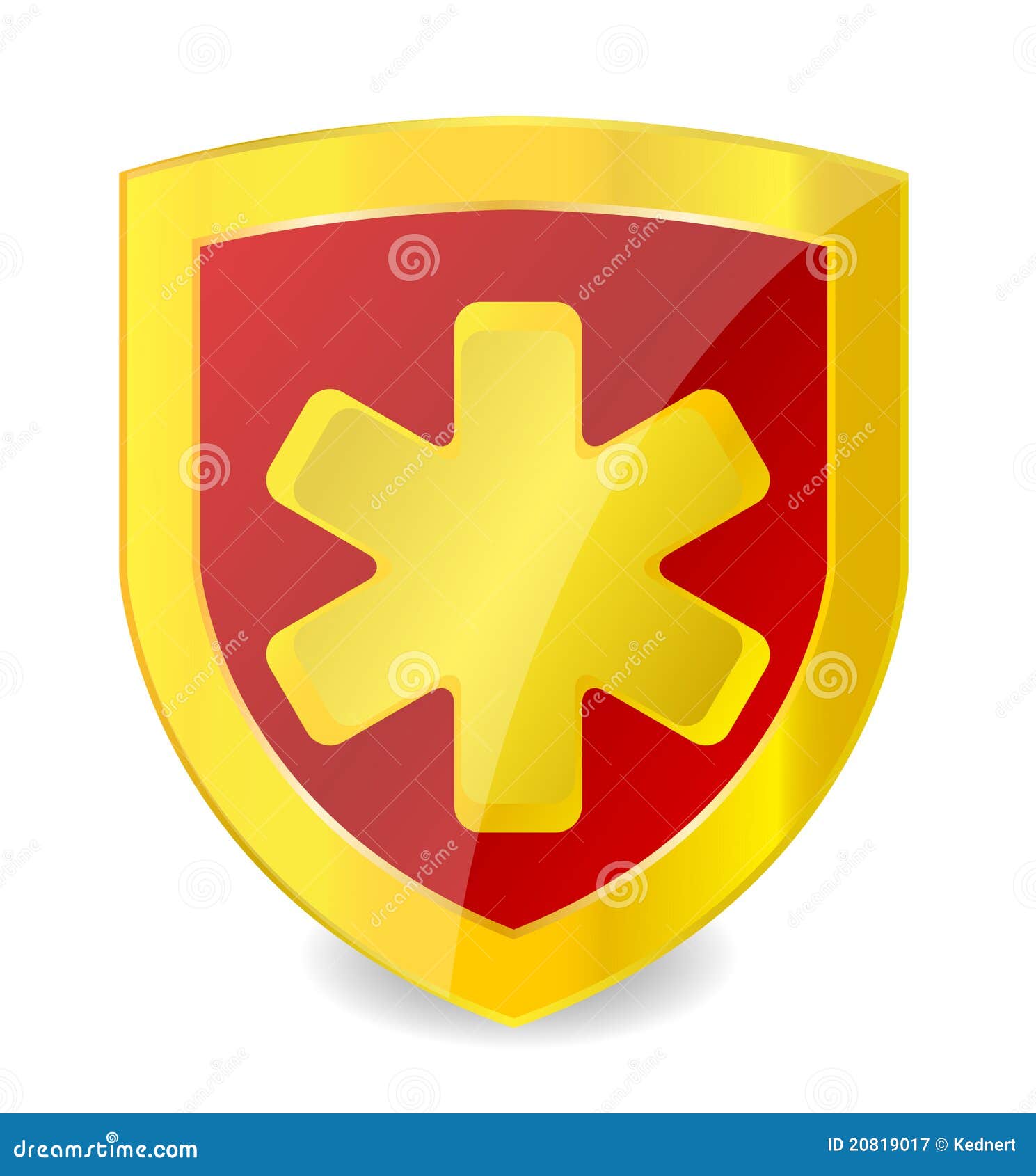 Gold Medical Symbol in Emblem Stock Image - Image of medicine, white ...