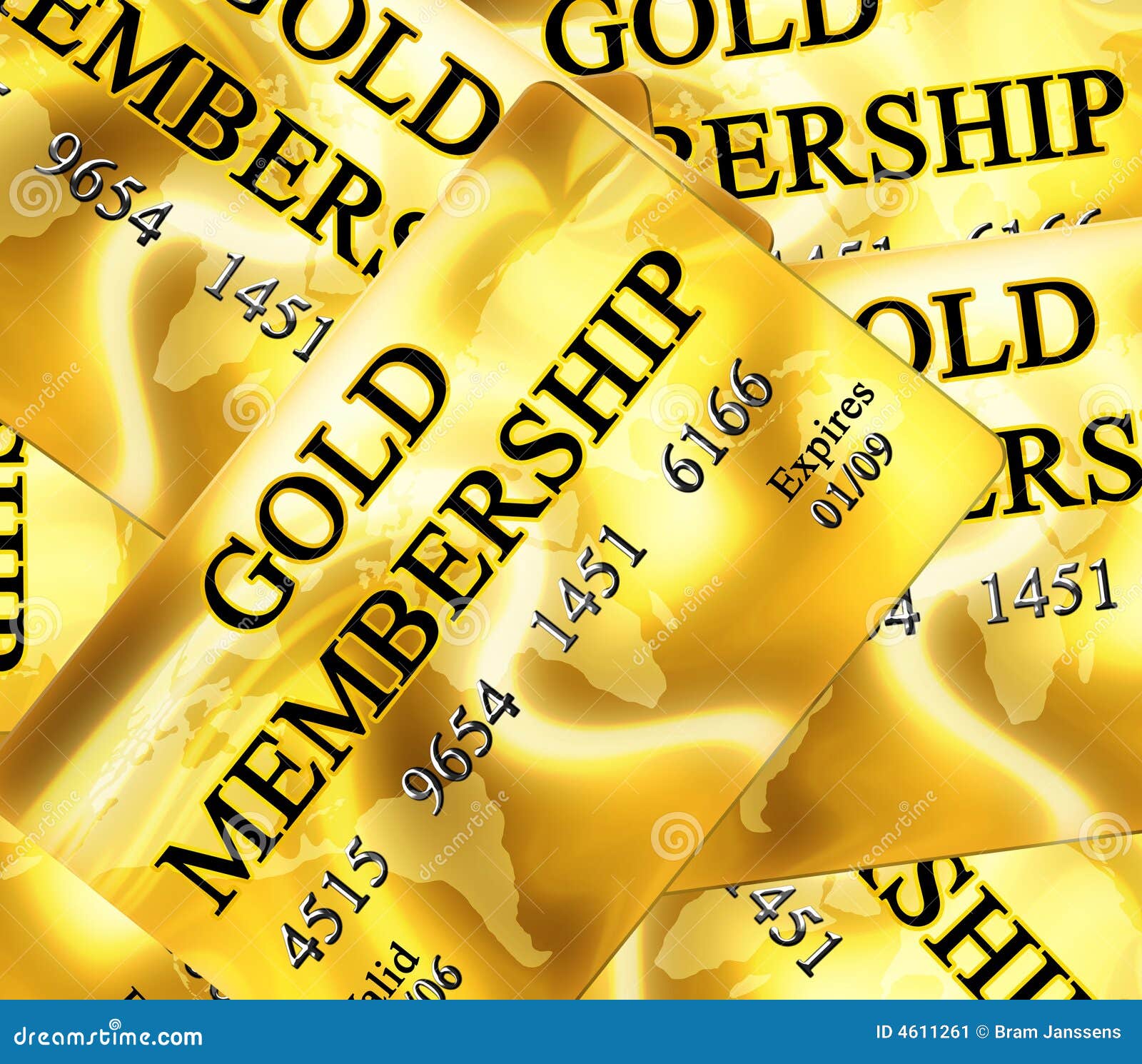 Gold membership card stock illustration. Illustration of customer - 4611261